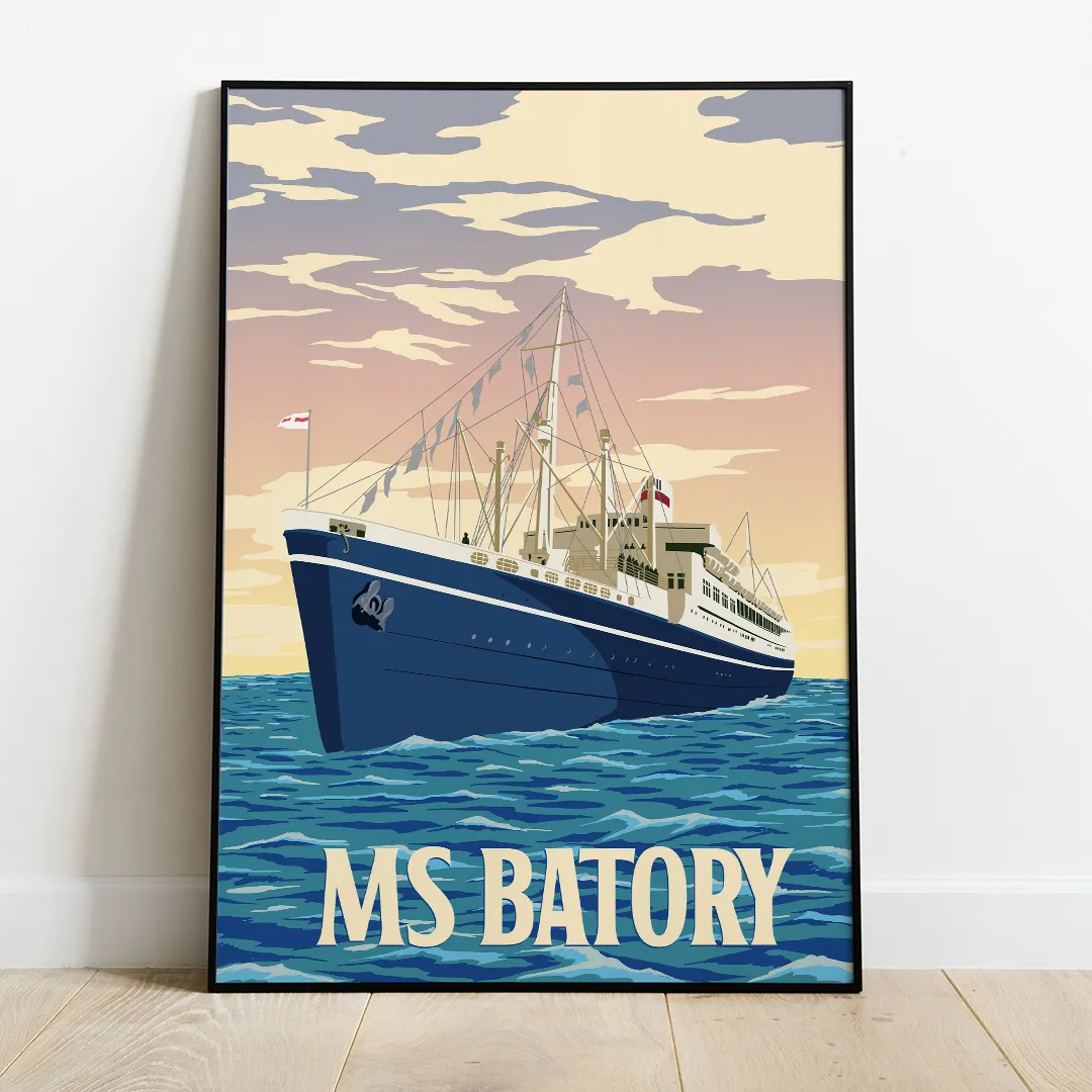 Plakat II RP - MS Batory